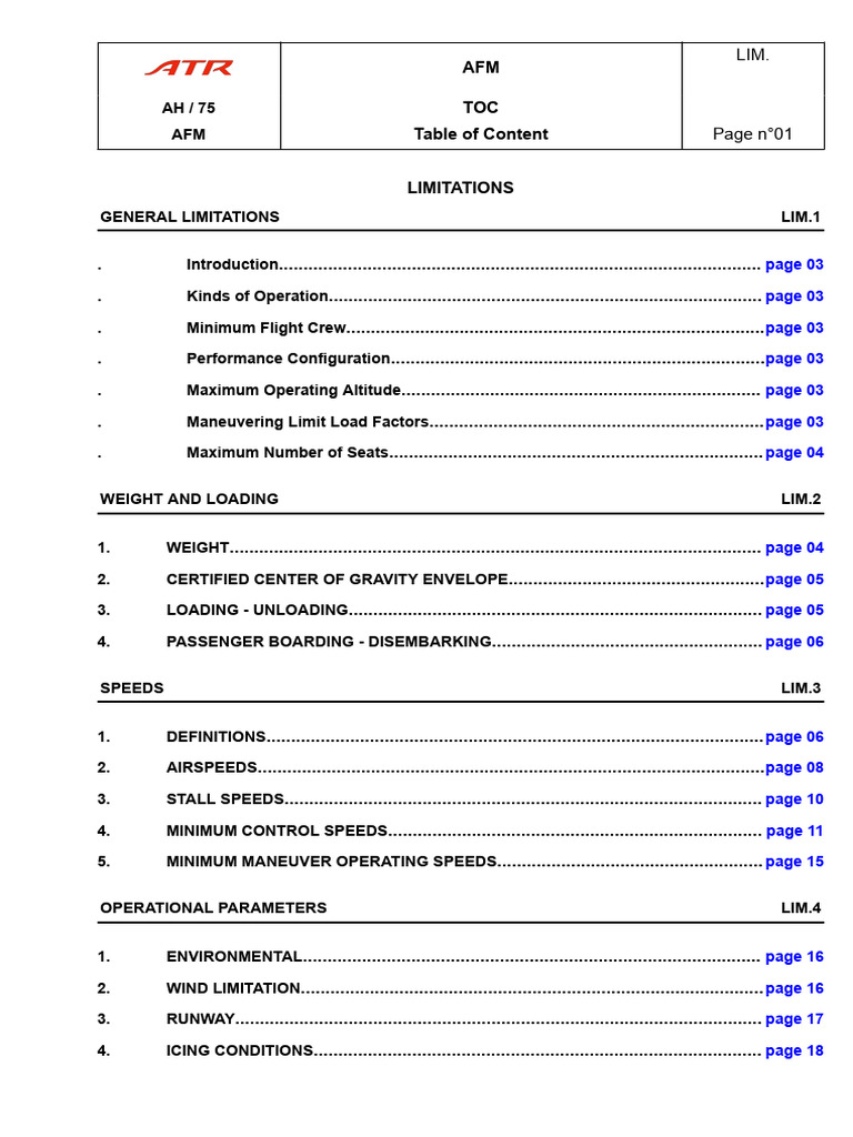 LIM AFM | PDF | Runway | Takeoff
