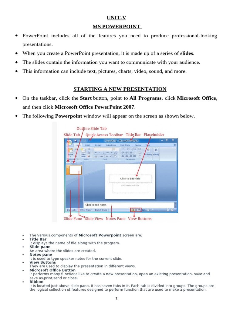 COA UNIT-V | PDF | Microsoft Power Point | Computer Keyboard