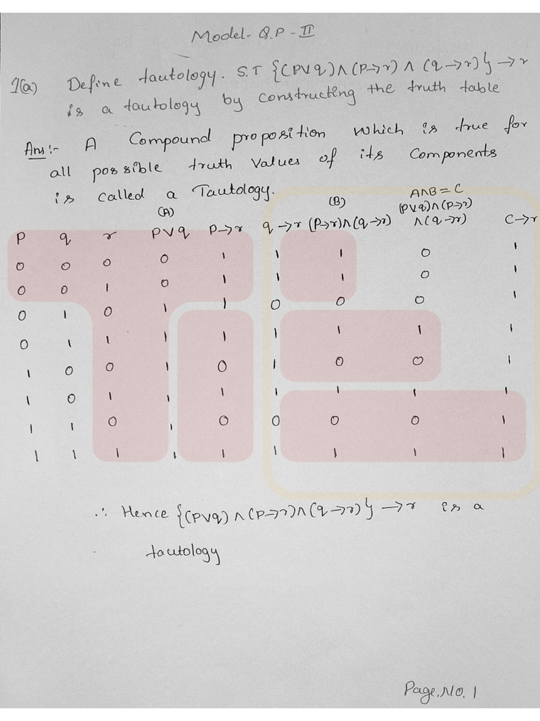 21matcs41 MQP With Solution | PDF