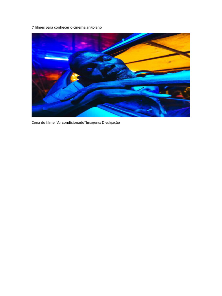 7 Filmes para Conhecer o Cinema Angolano | PDF | Angola
