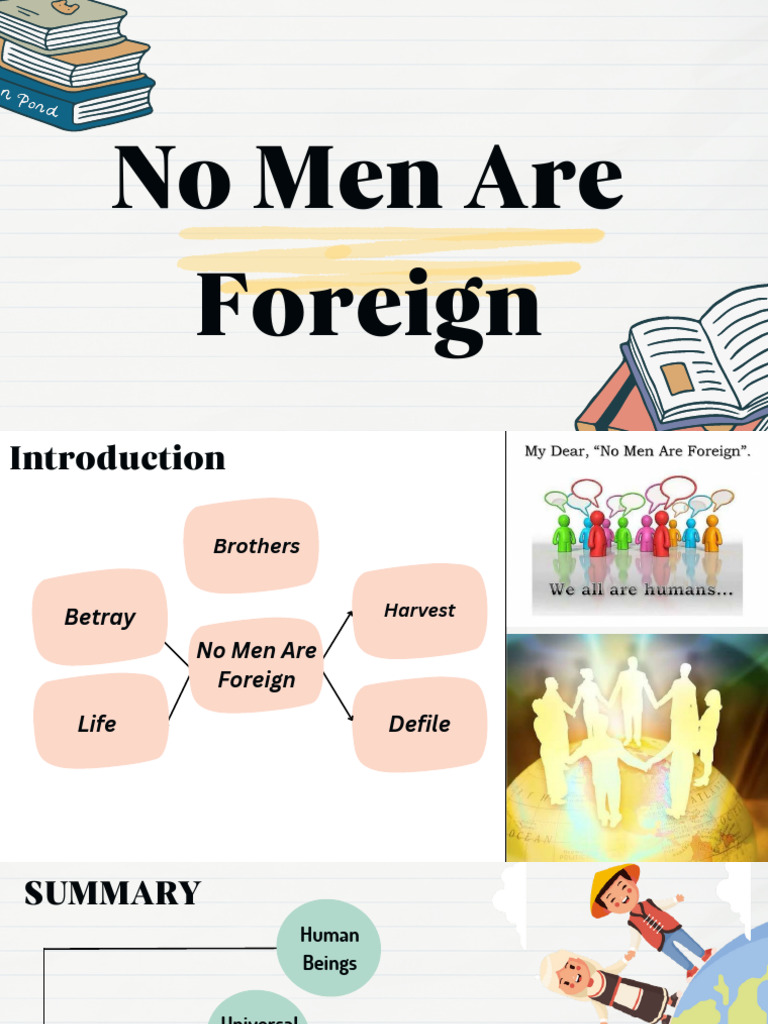 Understanding "No Men Are Foreign" | PDF | Poetry