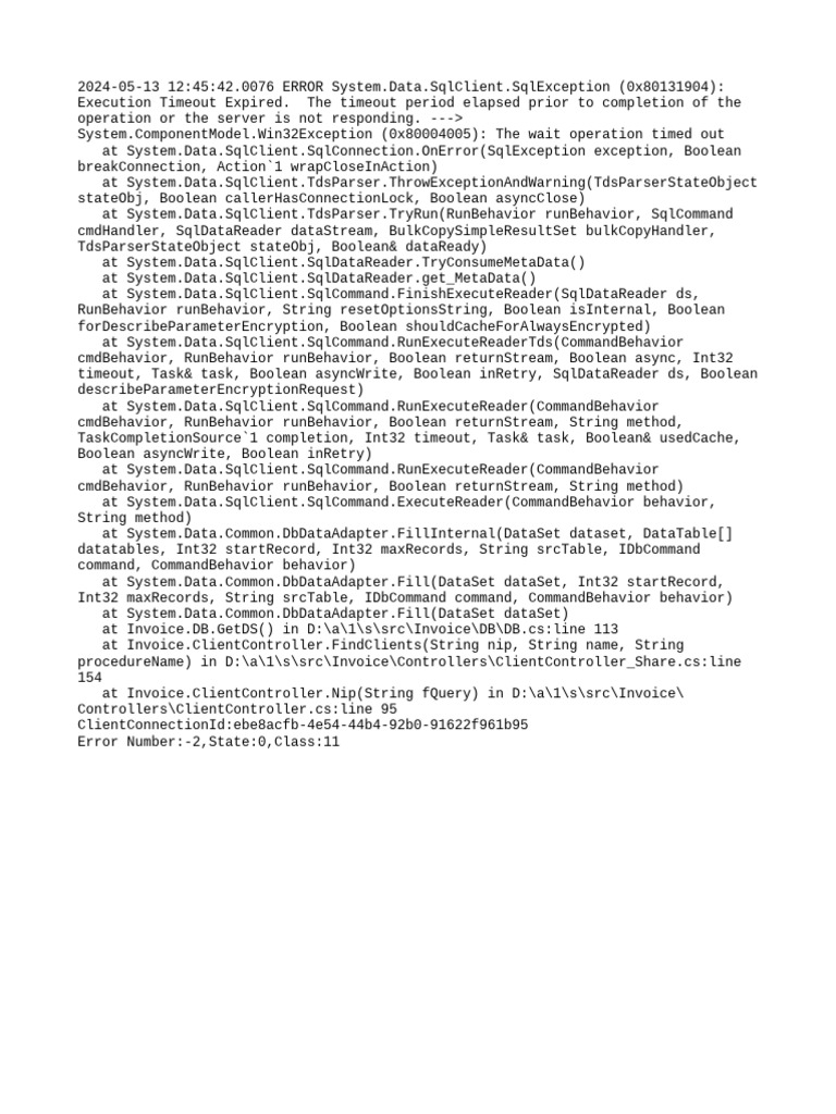 2024-05-13 124542.0076 ERROR System | PDF | Computer Programming ...