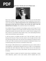The Life and Work of Marie Curie | PDF | Marie Curie | Nuclear Chemistry