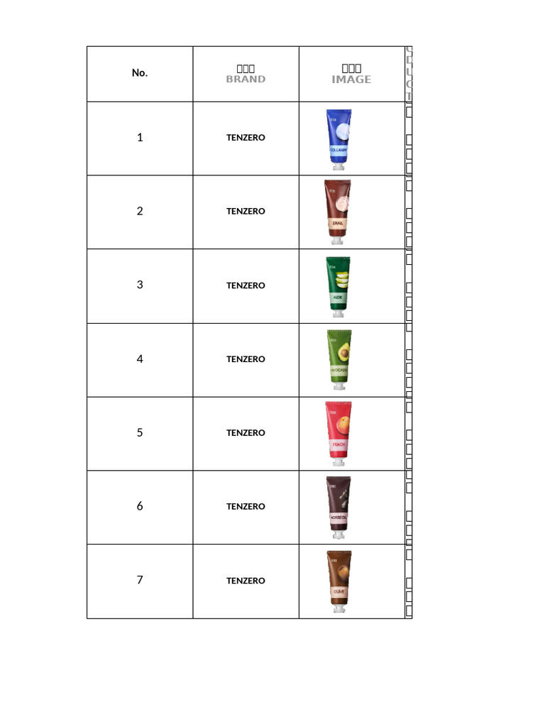 Tenzero Product List2 | PDF