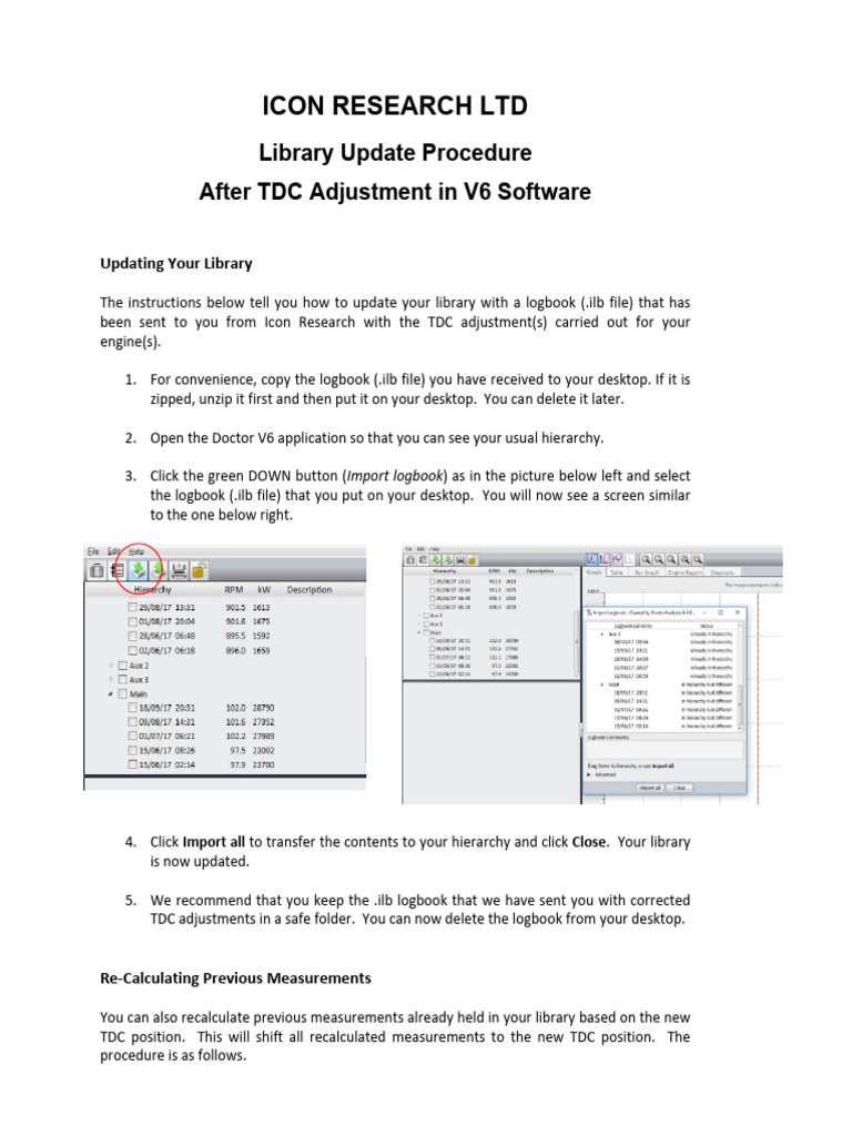TDC Library Update Procedure V6 | PDF