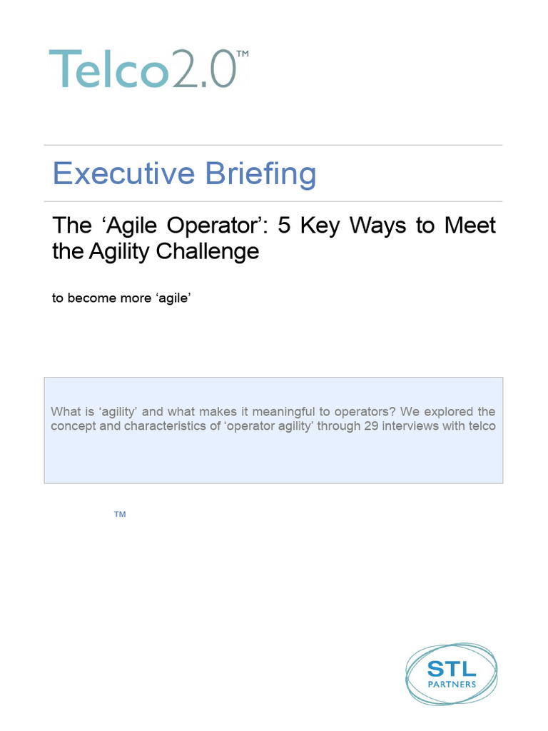 Telco 2 Ebthe Agileoperator' | PDF | Agile Software Development ...