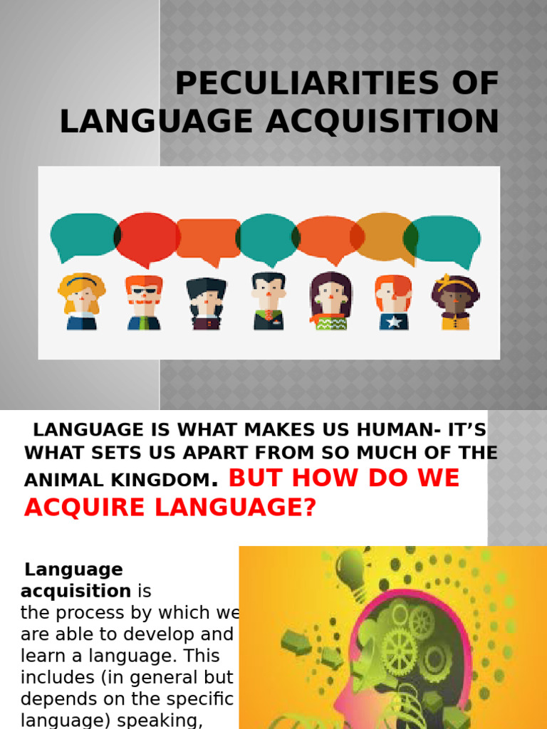 Peculiarities of Language Acquisition | PDF | Second Language | Fluency