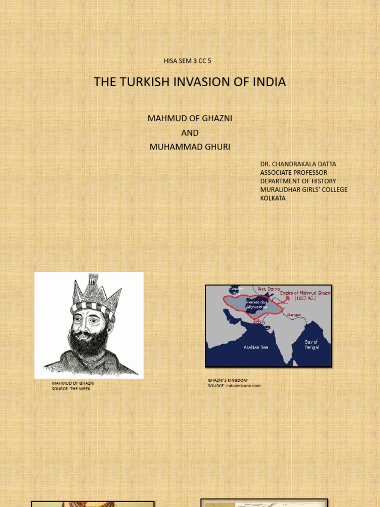 Turkish Invasion of India: Ghazni & Ghur | PDF