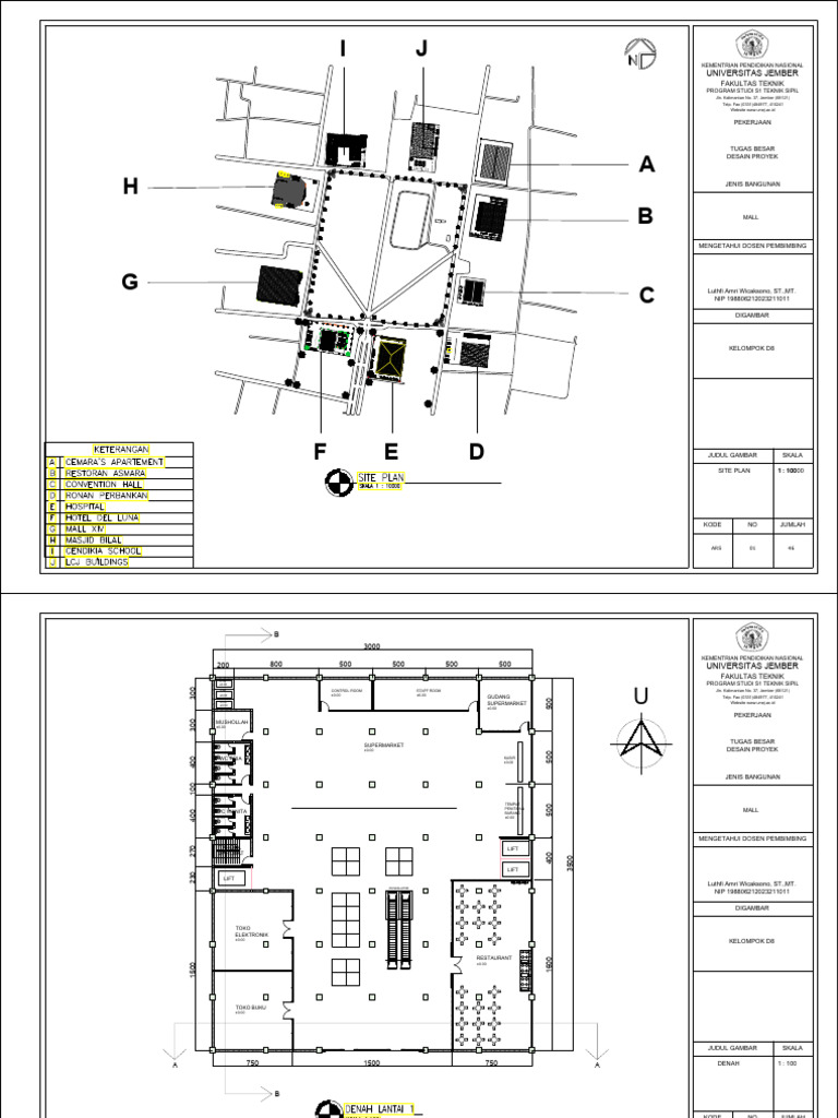 Denah Tampak Potongan Mep | PDF