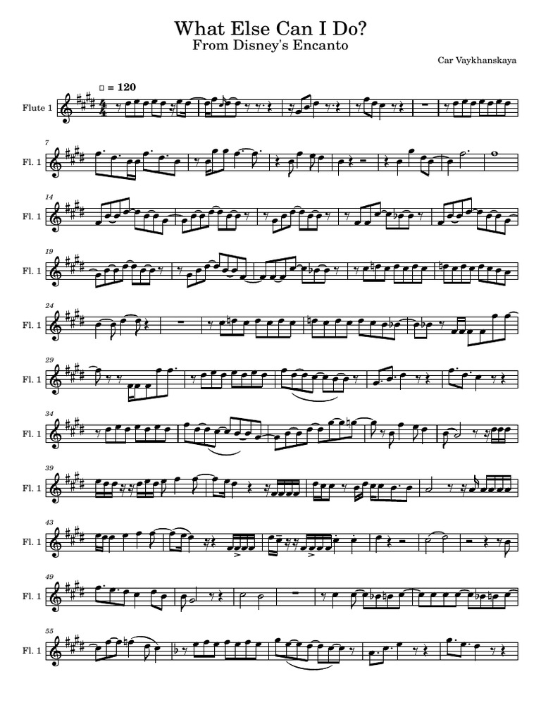 "Encanto: What Else Can I Do? Flute" | PDF