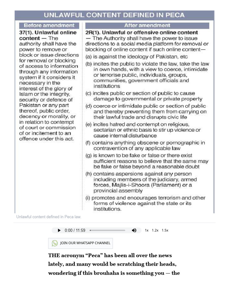 PECA New Compressed | PDF | Crimes | Crime & Violence