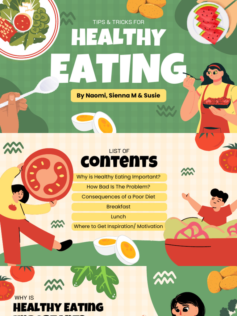 Healthy Eating Tips for Teens | PDF | Healthy Diet | Obesity