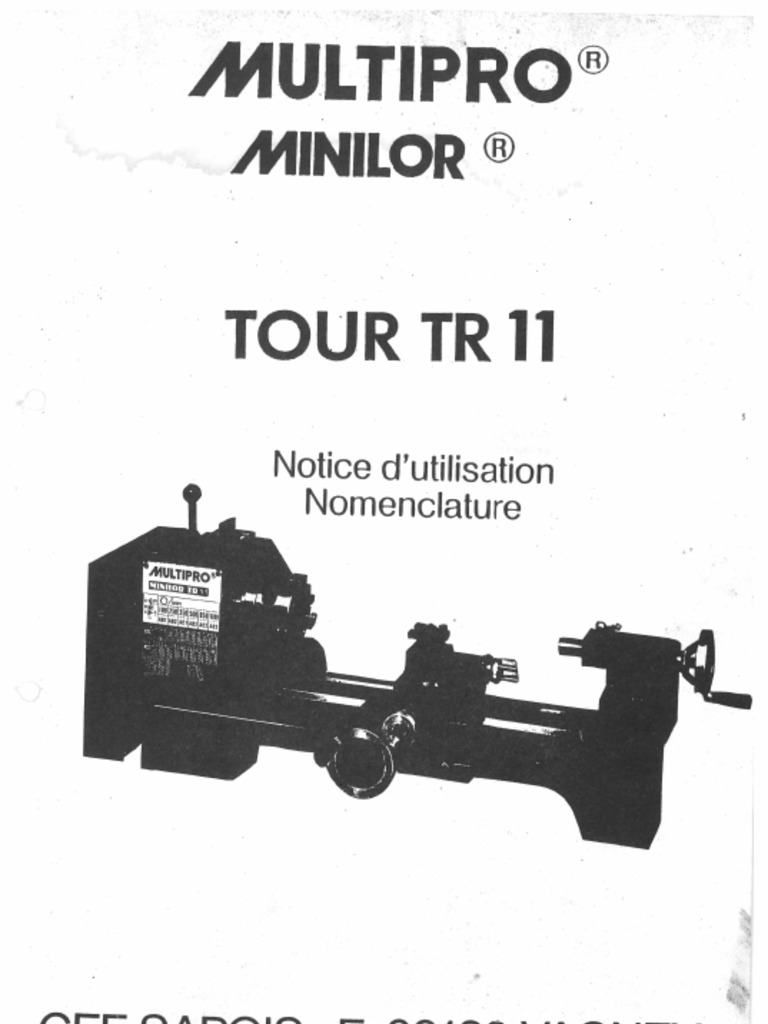 Notice-nomenclature Multipro Minilor Tr11 | PDF