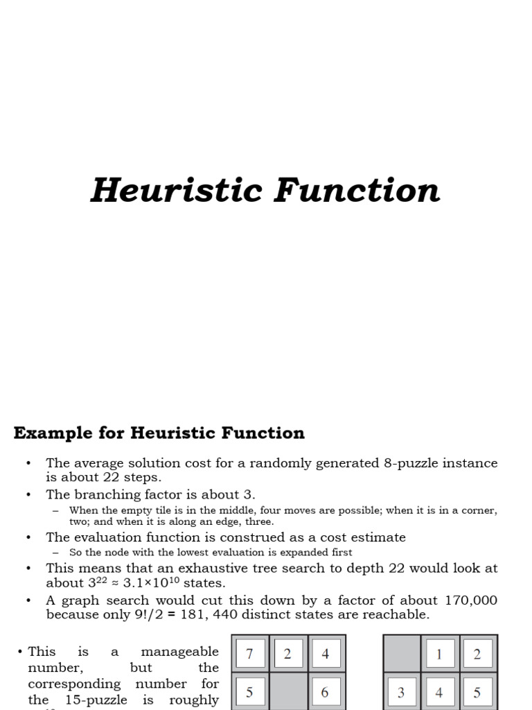 M03 - 02 Heuristic Function & Local Search | PDF | Algorithms And Data Structures | Theoretical ...