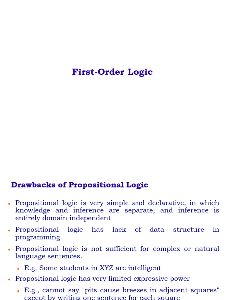 Understanding First-Order Logic Concepts | PDF | First Order Logic | Logic