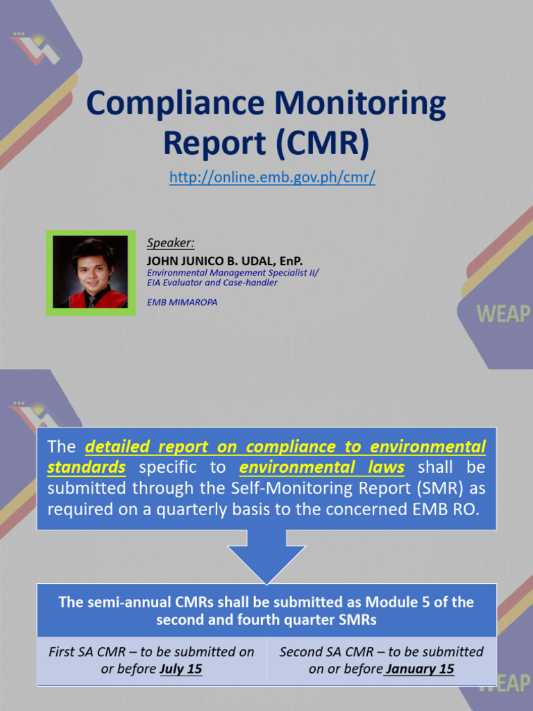 Compliance Monitoring Report Guide | PDF
