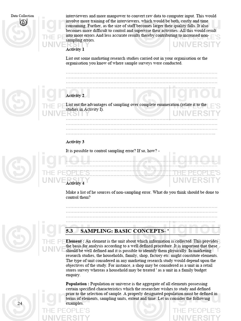Sampling in Marketing Research | PDF | Sampling (Statistics ...
