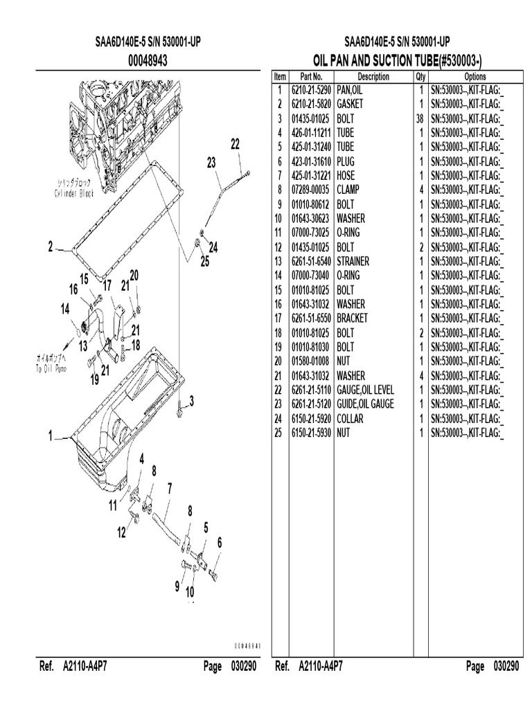 Oil Pan and Suction Tube 53000 | PDF