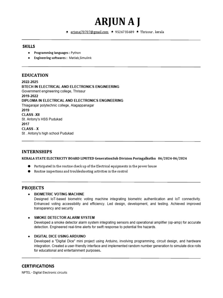 ARJUN AJ (S) - Compressed | PDF