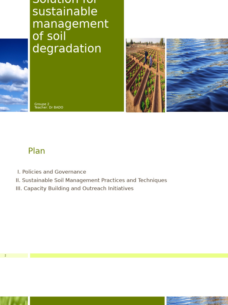 Solution For Sustainable Management of Soil Degradation | PDF | Soil | Environmental Degradation