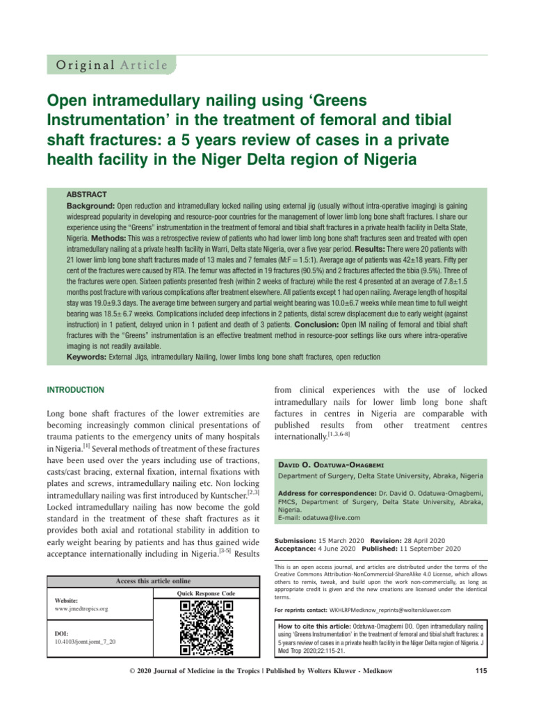 open_intramedullary_nailing_using__greens.7 | PDF | Musculoskeletal ...