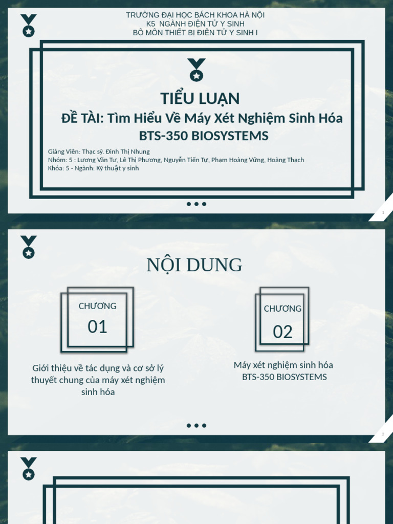 Tieu Luan Mon Thiet Bi y Sinh Nhom 5 | PDF