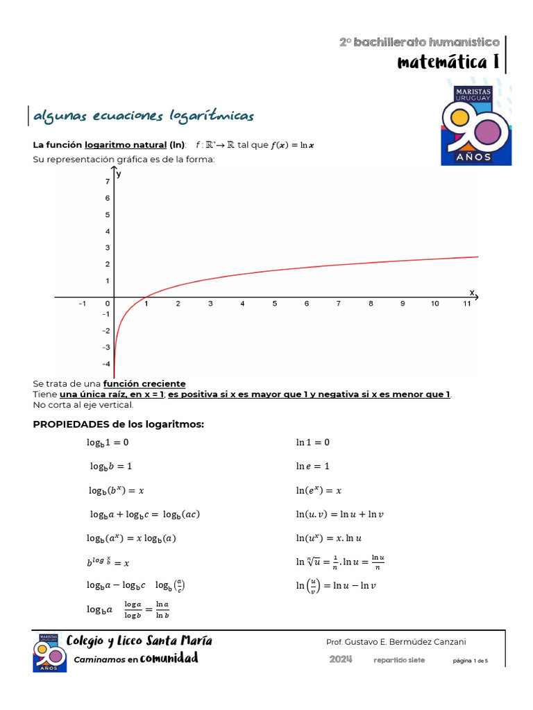 Ejercicios de Logaritmos y Exponenciales | PDF | Logaritmo | Matemáticas