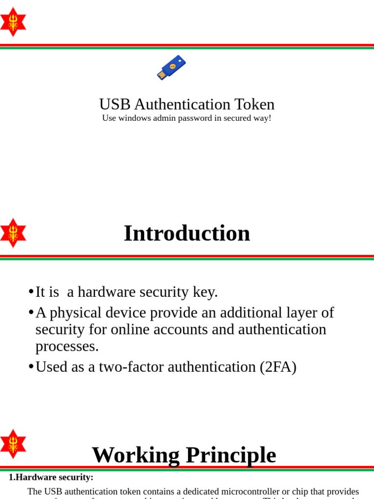 USB Authenticatino Device | PDF | Authentication | Smart Card