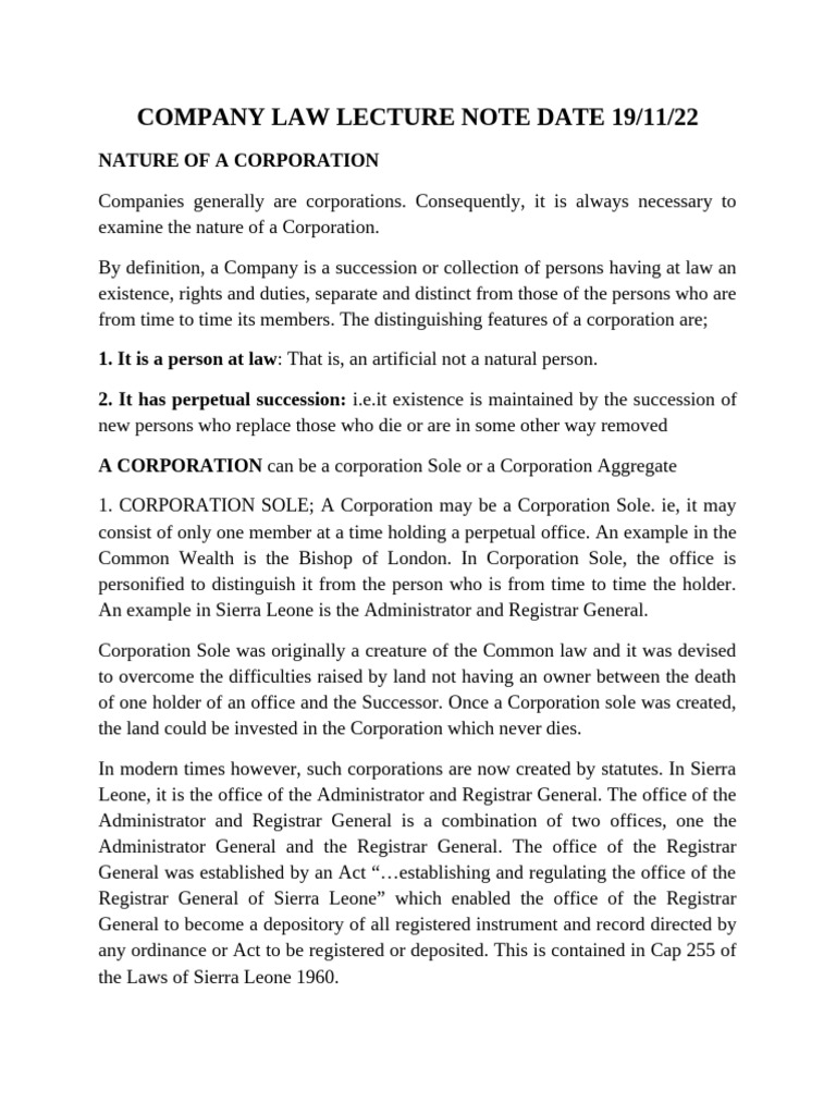 Understanding Corporate Law Basics | PDF | Guarantee | Corporations