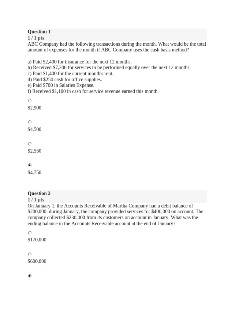 In-Tutorial Online Quiz 3 - Tutorial 3 (Adjusting The Accounts) | PDF ...