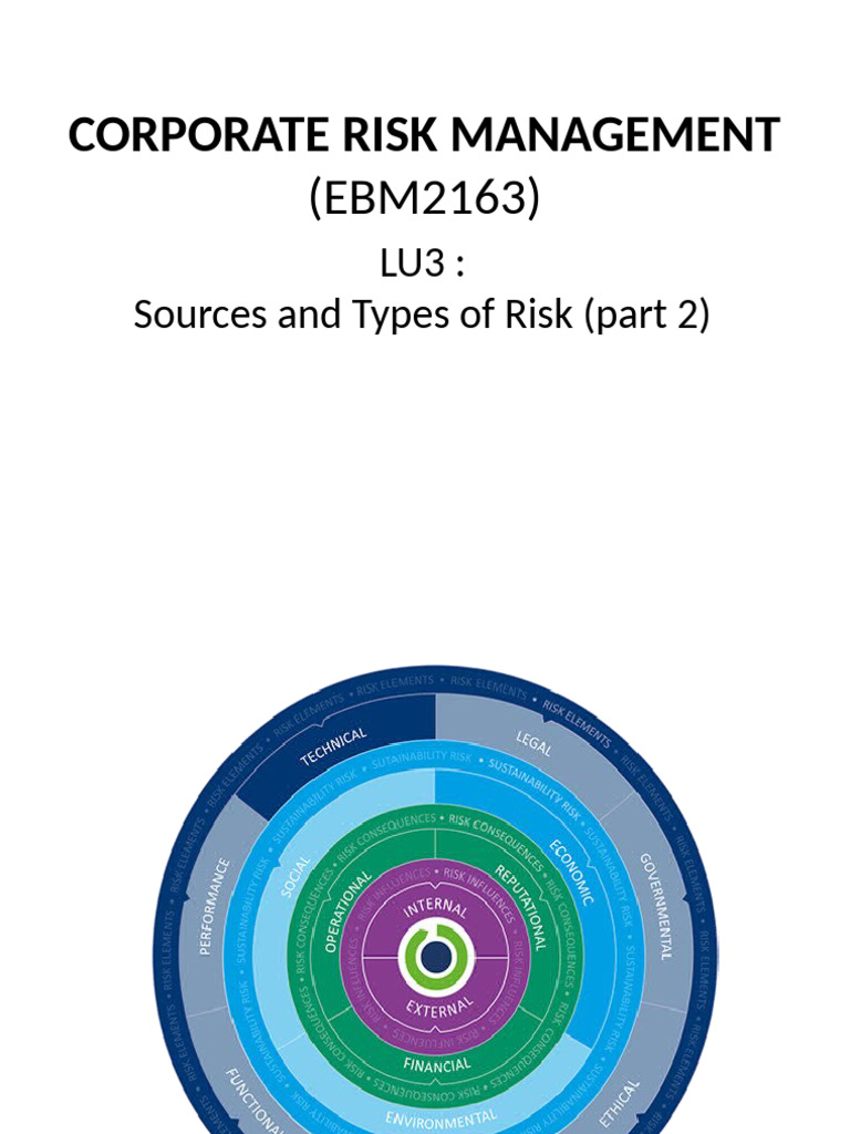 LU4 Sources and Types of Risk P2 | PDF | Risk | Occupational Safety And Health