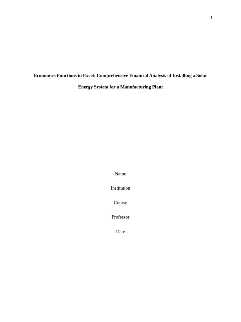 Economics Functions in Excel | PDF | Net Present Value | Discounted ...
