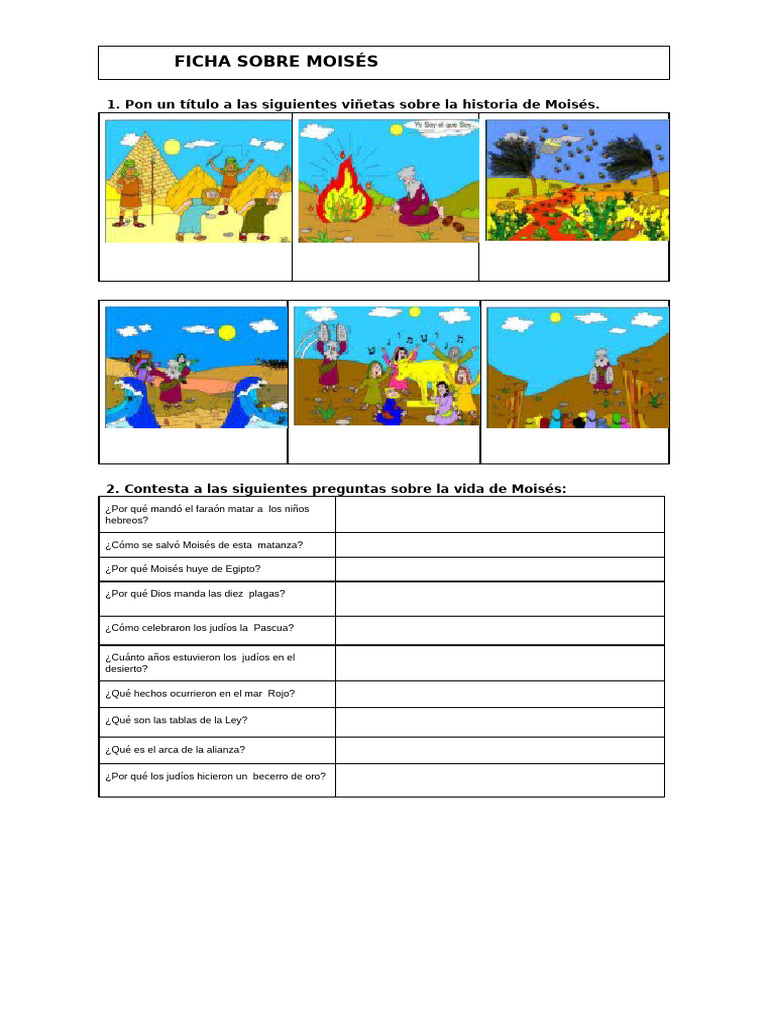 Ficha Moisés | PDF
