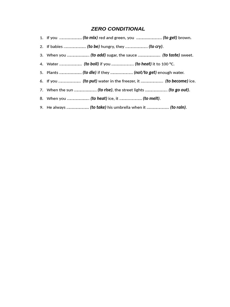 Zero Conditional | PDF