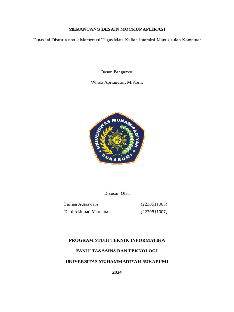 Membuat Mockup | PDF