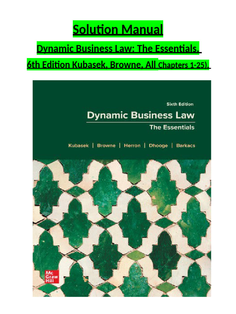 20240921045528 66ee51c0efbdc Solution Manual for Dynamic Business Law ... 20240921045528 66ee51c0efbdc Solution Manual for Dynamic Business Law ...