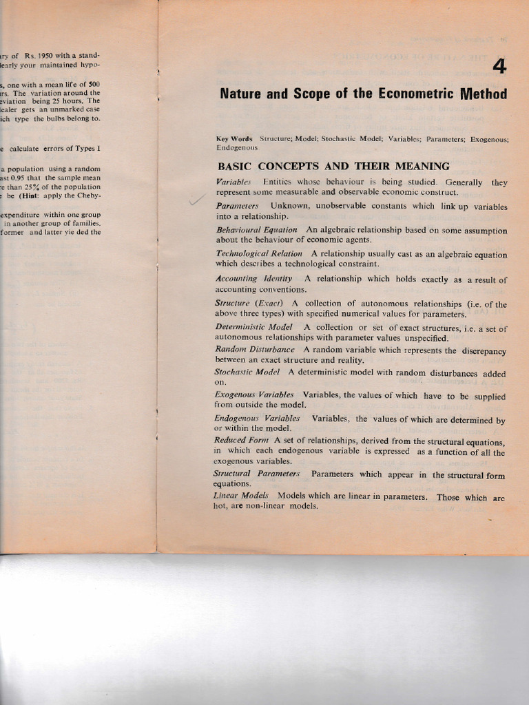 Econometrics - Basic Concepts - Apte - Aug 2021 | PDF | Endogeneity (Econometrics) | Equations