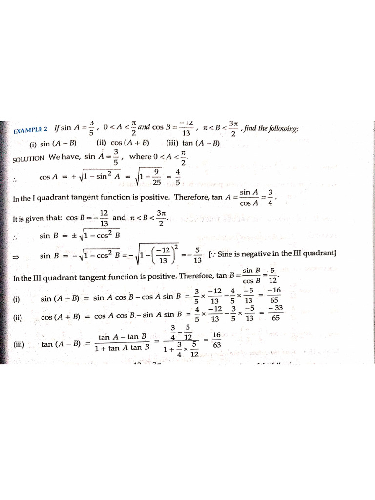 Trigonometry Level1 | PDF