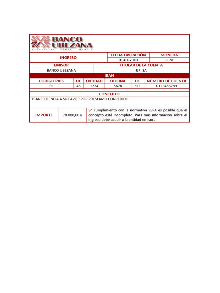 TDC-ACT-Extra 8 DOC Asiento 1 Justificante | PDF