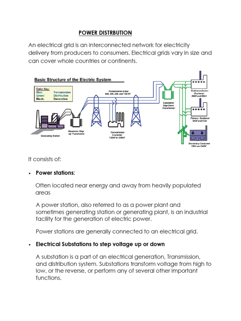 Power Distribution | PDF | Electric Power Transmission | Electric Power Distribution