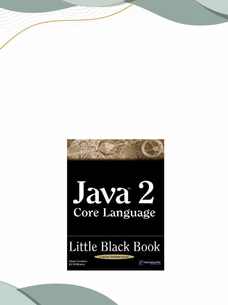 (Ebook) Java 2 Core Language Little Black Book by Alain Trottier ISBN ...