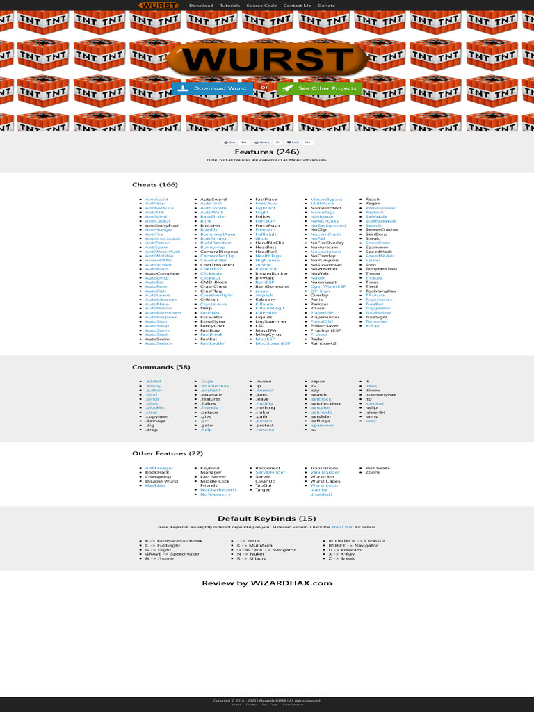 Minecraft Wurst Hacked Client | PDF