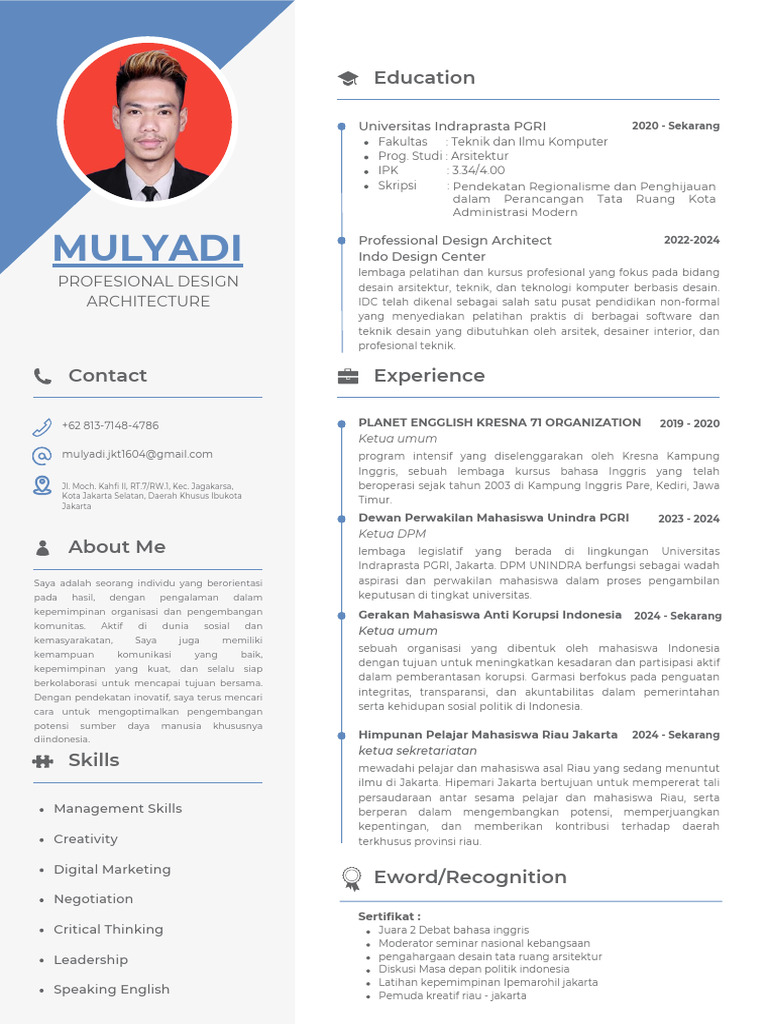 Cv Mulyadi | PDF