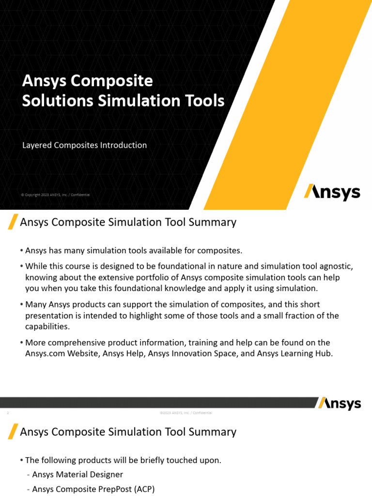 Ansys Composite Solutions Overview | PDF | Composite Material | Simulation
