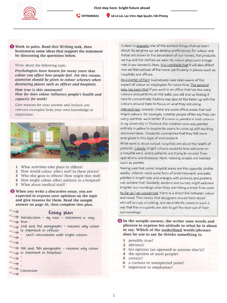 Writing Task 2 - UNit 2 - COmplete 6-7 | PDF