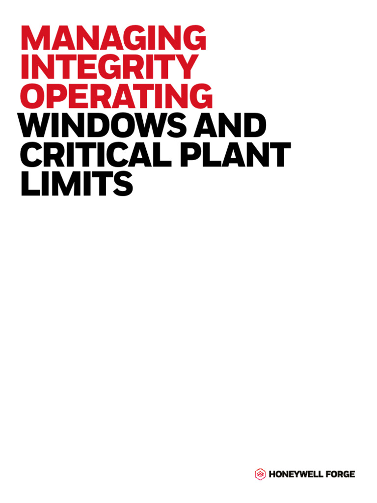 Honeywell Integrity Operating Windows | PDF | Reliability Engineering ...