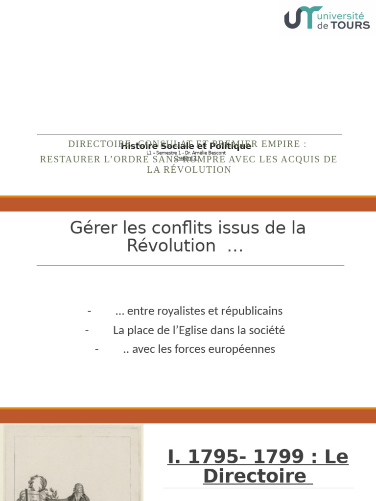Directoire à Empire : Évolution politique | PDF | Napoléon | Révolution ...