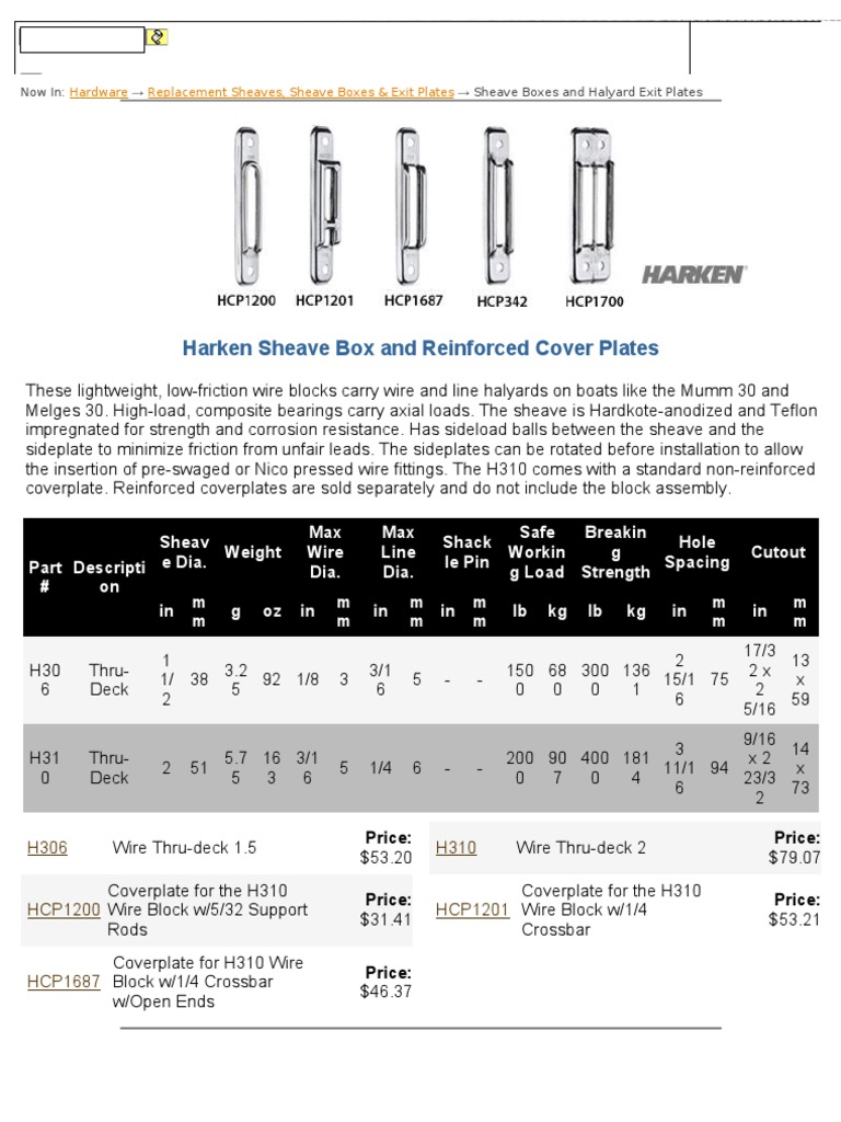 APS - Sheave Boxes & Exit Plates | PDF | Bearing (Mechanical ...