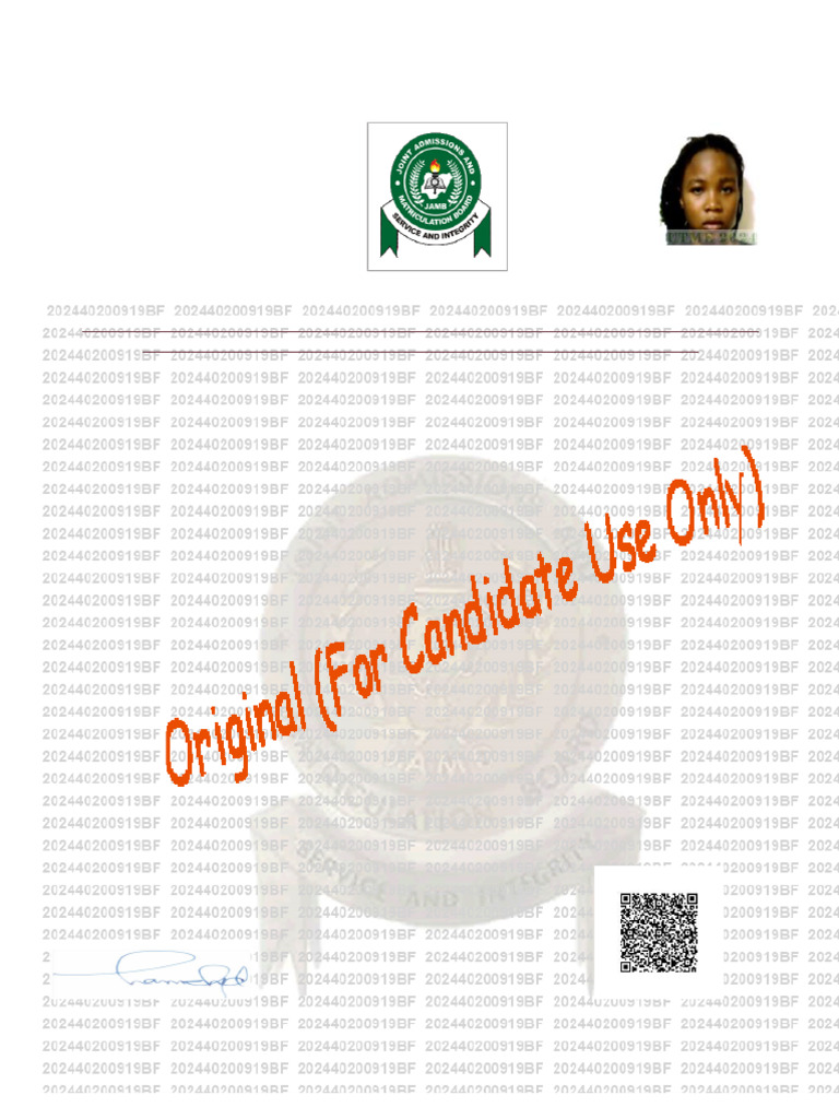 Mbah Chinelo Doris Admission Letter | PDF | Higher Education ...