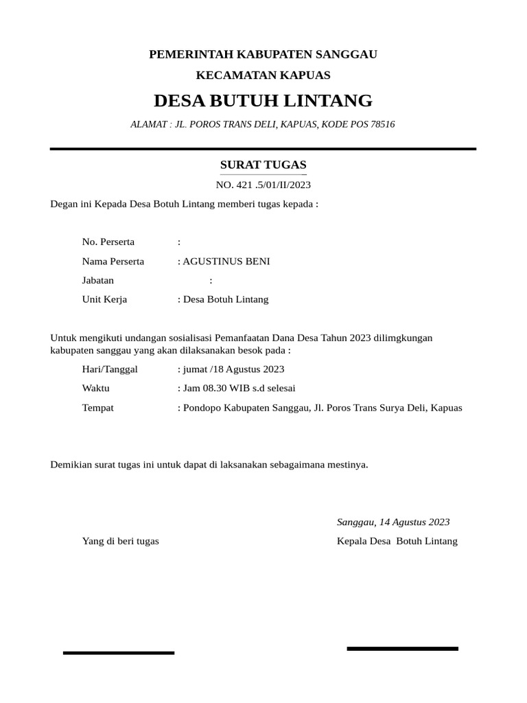 Uas Agustinus Beni | PDF